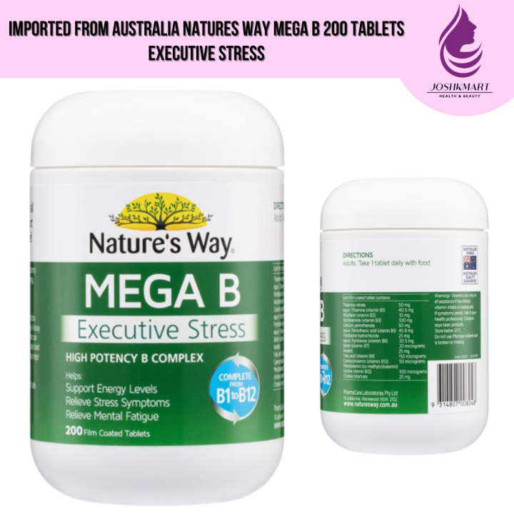 JoshKMart IMPORTED FROM AUSTRALIA Natures Way Mega B 200 Tablets ...