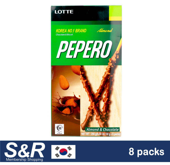 Pepero Almond & Chocolate 8 packs | Lazada PH
