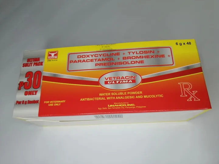 [AGRIVET] VETRACIN ULTIMA 6g per sachet FOR GAMEFOWL/ For fighting cock ...