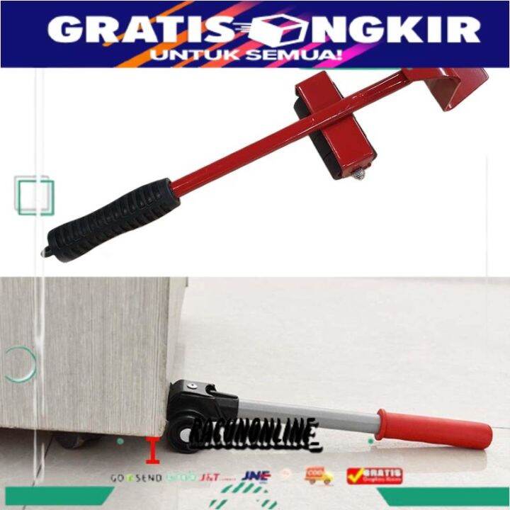 Alat angkut furniture heavy lifter carrier wheel bar mover device ...
