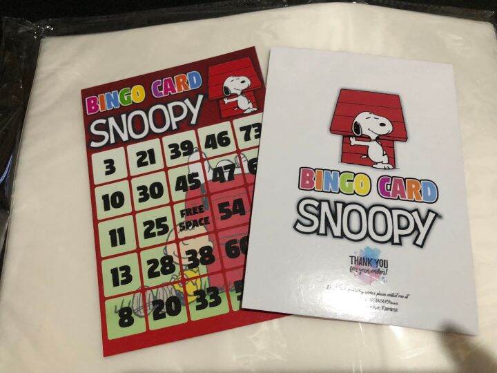Bingo Card SNOOPY-POOH-UMARUCHAN | Lazada PH