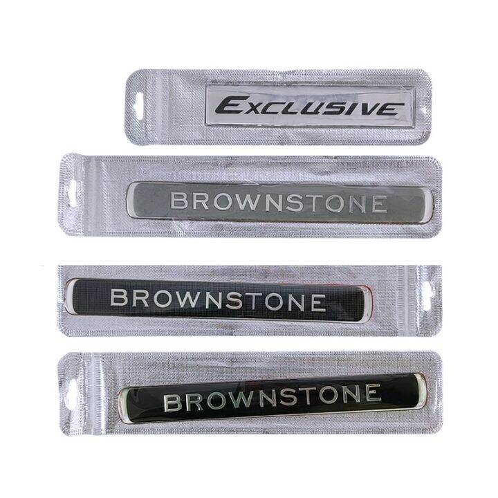 Brownstone logo EXCLUSIVE emblem Car sticker for TOYOTA Land Cruiser ...