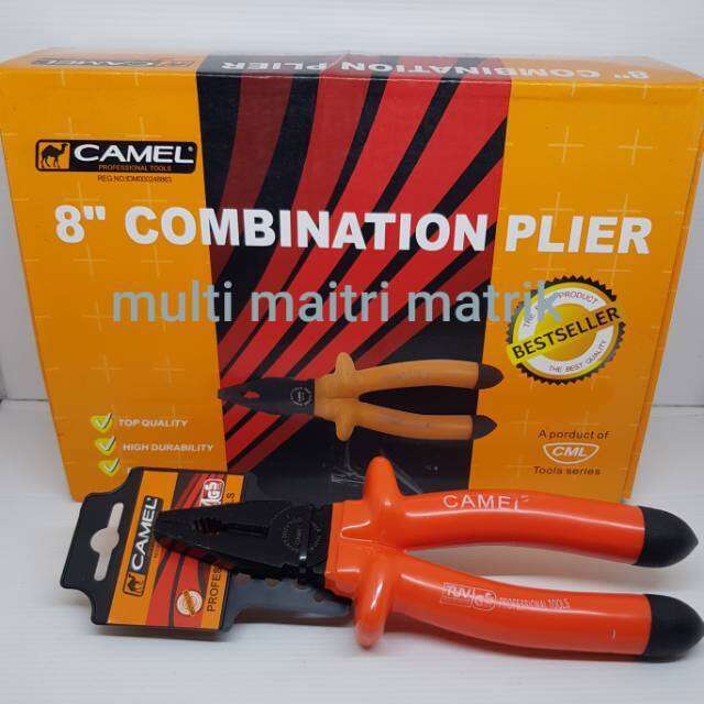 Tang kombinasi 8 inch listrik camel 1000v - 1000 volt / camel 8 inch ...