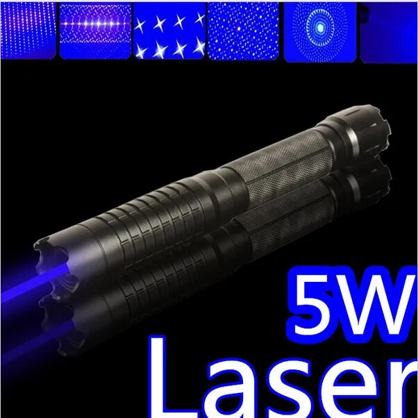 High Power Military 1000000M 450Nm Blue Laser Pointers SOS Powerful ...
