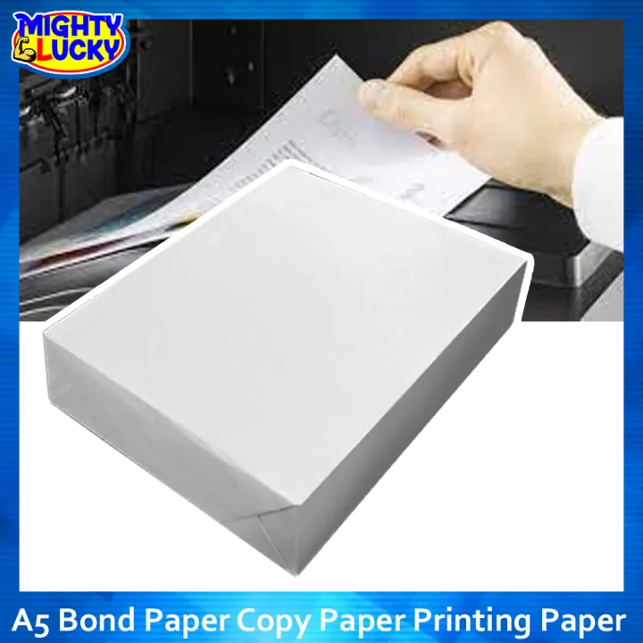 MightyLucky A5 Bond Paper Copy Paper Printing Paper (500pcs Per Ream ...