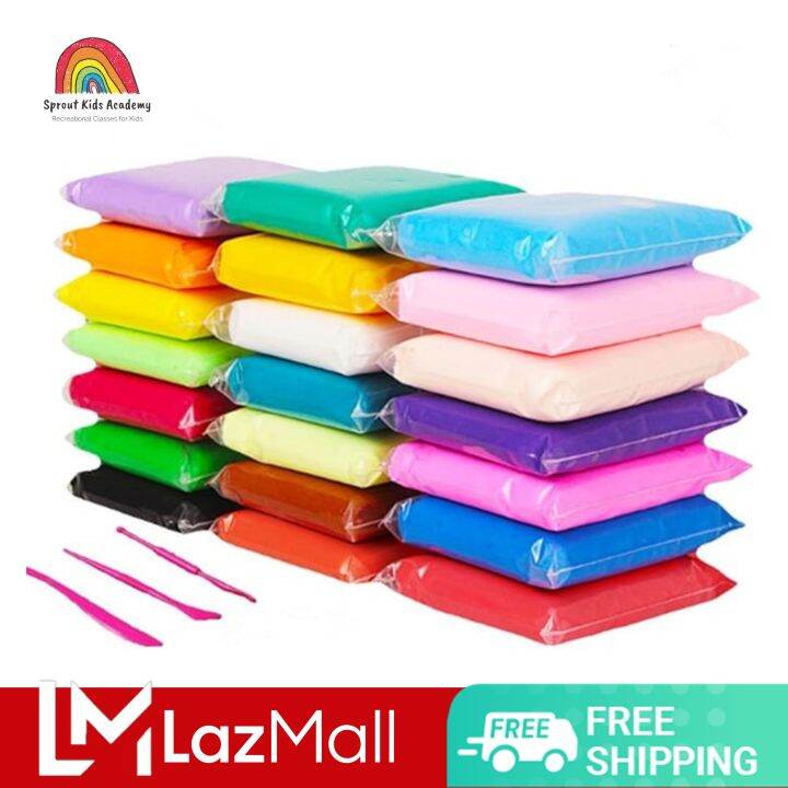 12 pcs Colors Air Dry Clay Playdough Light CLay | Lazada PH