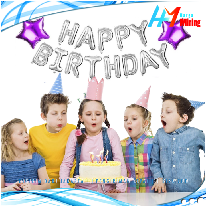 HC Balon Foil Huruf Silver ±40cm Ballon Foil Abjad Alphabet Balon Huruf ...