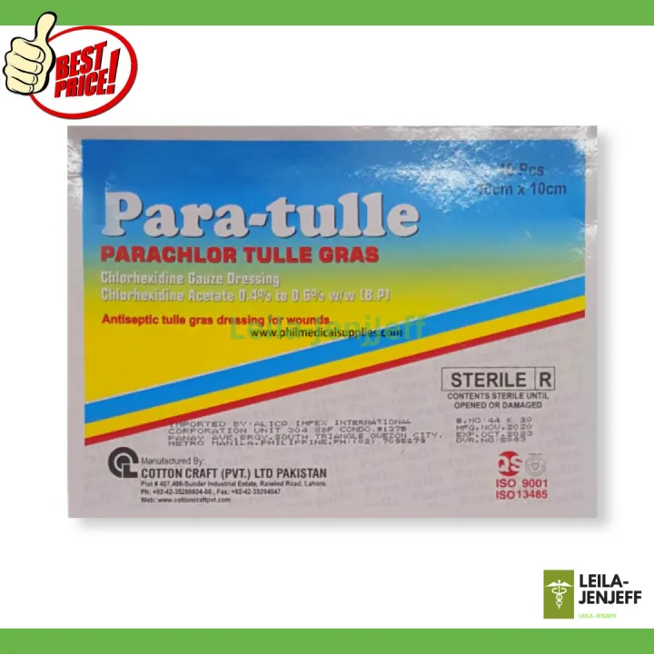 Para-tulle 10cm x 10cm Parachlor | Lazada PH