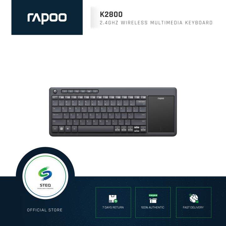 STEQ RAPOO K2800 Wireless Touch Keyboard | Lazada PH