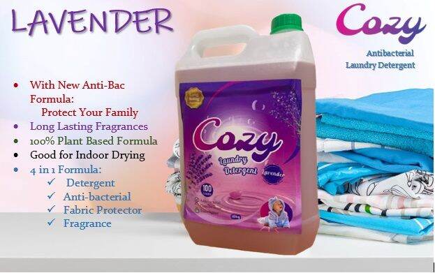Cozy Antibacterial Laundry Detergent 5L ( LAVENDER ) / Extra High ...