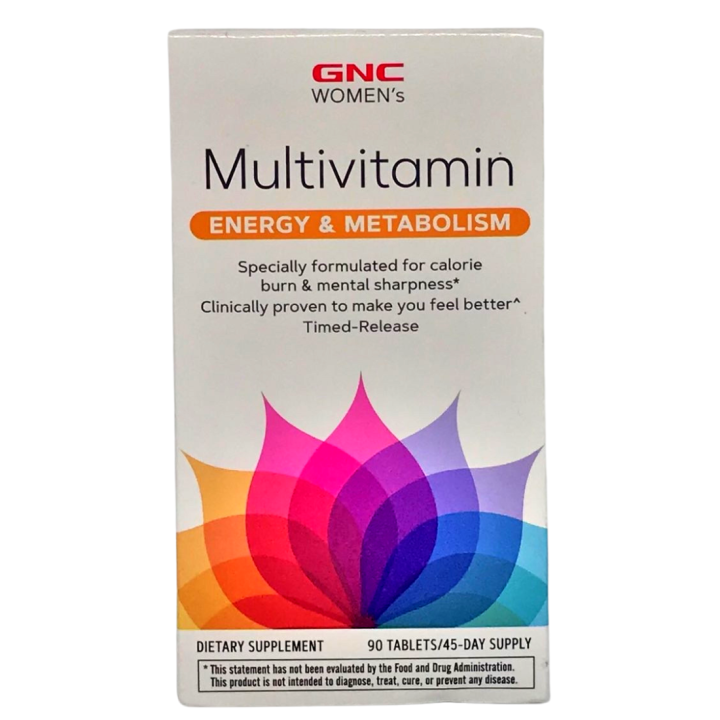 GNC Women's Multivitamin Energy & Metabolism Dietary Supplement 90 ...