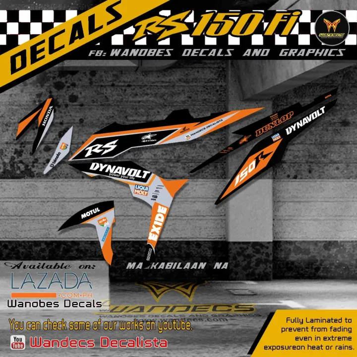 RS 150 Fi Decals | Lazada PH