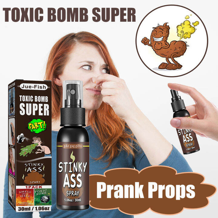 30ml Fart Spray Prank Joke Plastic Stinky Fart Party Supplies Terrible Stinky Fart Spray for ...