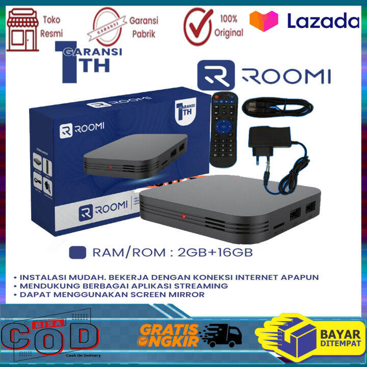 ANDROID TV BOX ROOMI 2/16GB Kepengen nonton Youtube gratis, Drama China, Drama Korea dan lain2 ...