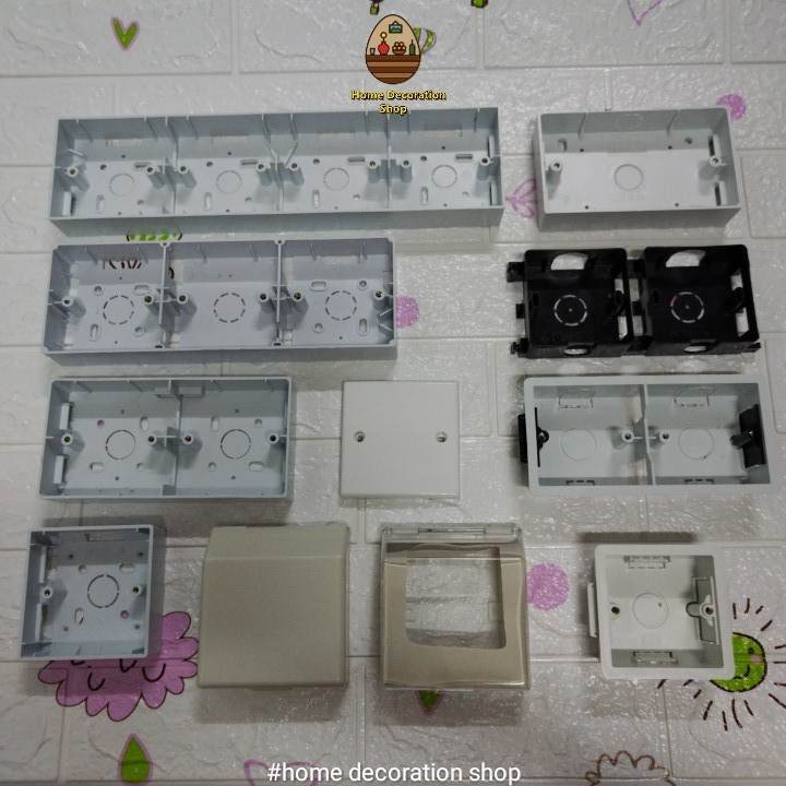 1way 2way 3way 4way pvc box for switch socket / plug socket boxes home ...