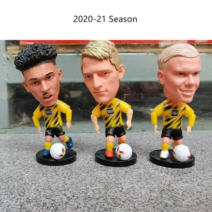Soccerwe 6.5cm Height Cartoon Star Figures Dort# Reus Sancho Haaland ...