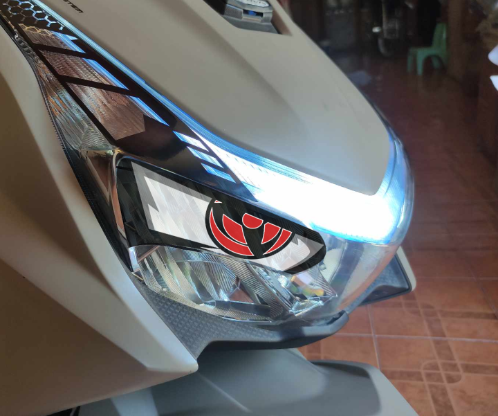 Winker Decal For Yamaha Gravis V2 Model Red Sharingan Eyes | Lazada PH