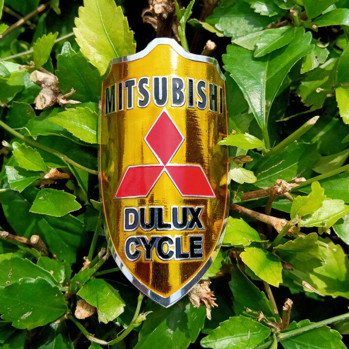 Emblem Sepeda Mitsubishi Dulux Cycle Vintage Stainless | Lazada Indonesia