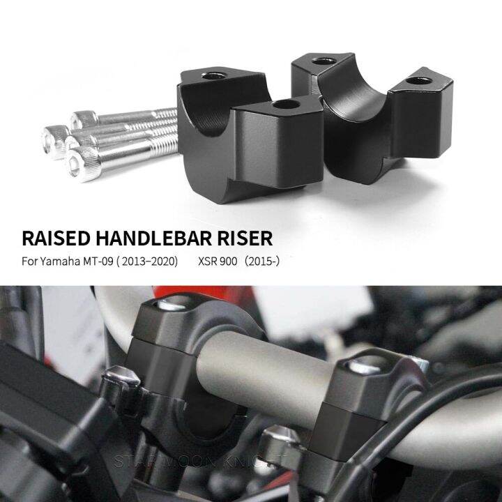 For Yamaha MT-09 MT09 MT 09 2013-2020 XSR 900 XSR900 2015- Motorcycle Handle Bar Riser Clamp ...
