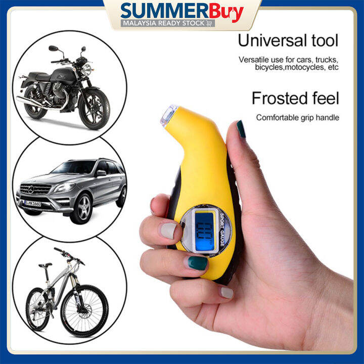 Ready Stock Digital Tire Tyre Tayar Pressure Gauge 150 PSI 4 Settings ...