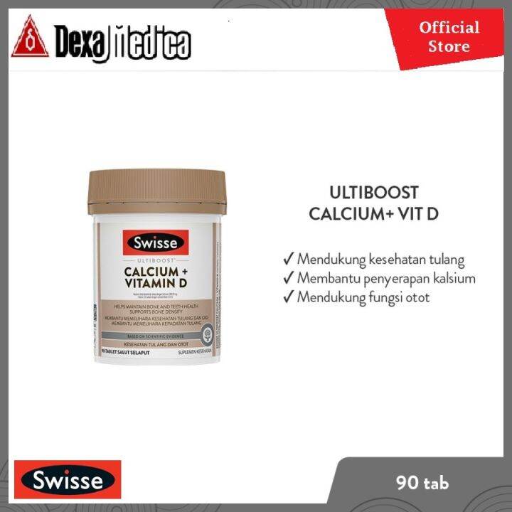 Swisse Ultiboost Calcium + Vitamin D - Botol 90 Tablet | Lazada Indonesia