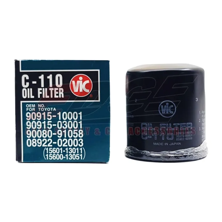 【Spot goods】 VIC C110 Car Oil Filter for ta Corolla Corolla GLI Altis 1 ...