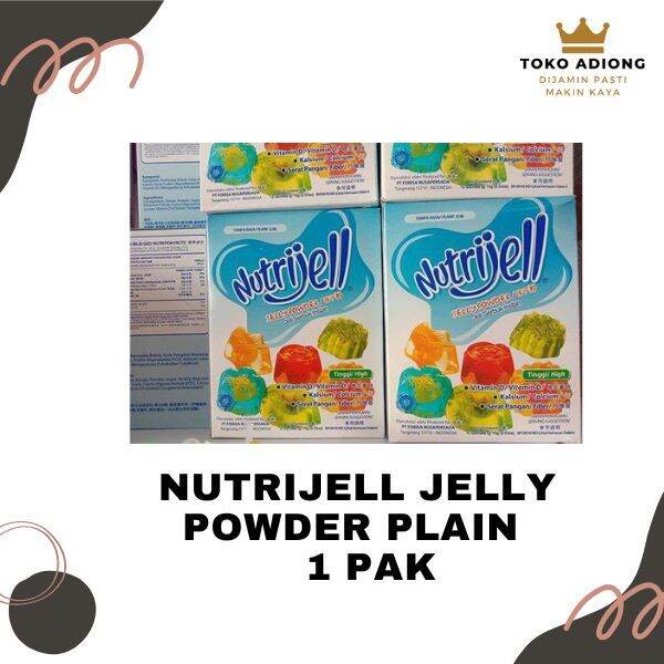 NUTRIJELL JELLY POWDER - PLAIN ( tanpa rasa ) 1 PAK ISI 12 SACHET ...