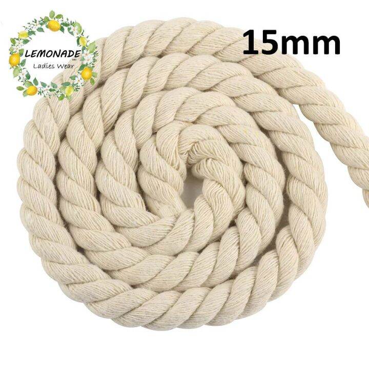 Tali tambang katun twist 15mm meteran | Lazada Indonesia