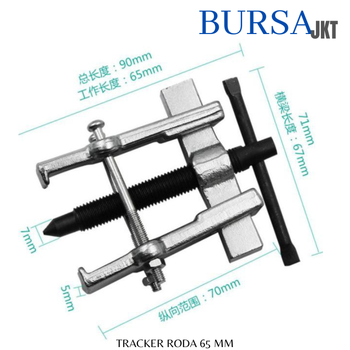 TRACKER RODA BEARING PULLER 38 MM - 65 MM POMPA ALAT CABUT KLAKER POWER ...