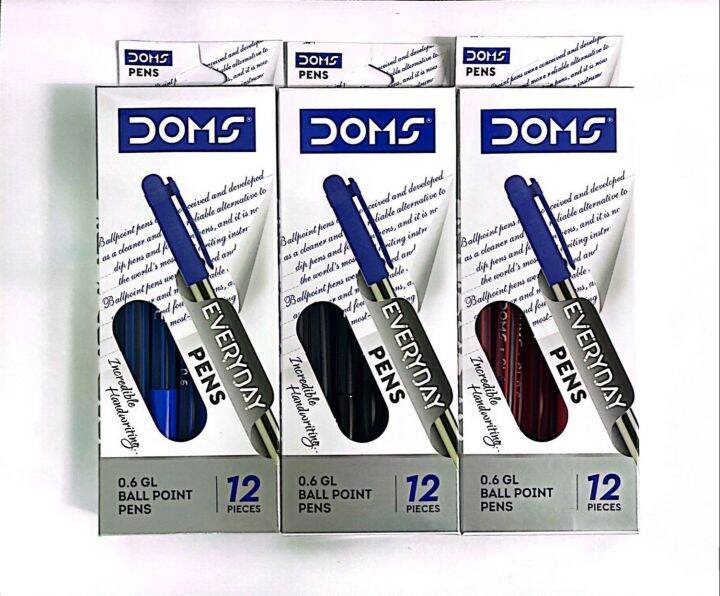 DOMS DIRECT FILL SEMI-GEL BALL PEN 0.6MM | Lazada PH