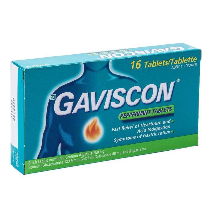Gaviscon Original Peppermint Tablet 16's | Lazada