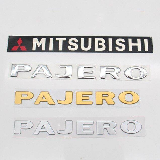 Mitsubishi PAJERO Letter Car Auto Emblem Badge Sticker Decal ...