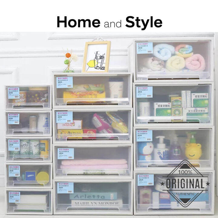 (SG Stock) Stackable Storage drawers Chest Drawer Storage Box | Lazada ...