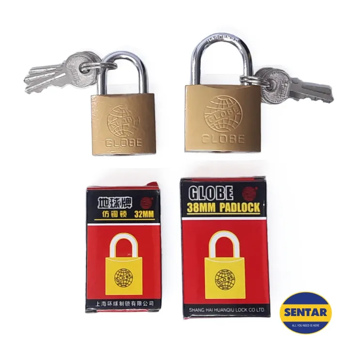 [100% Original] Globe Padlock (32 mm / 38 mm) | Lazada