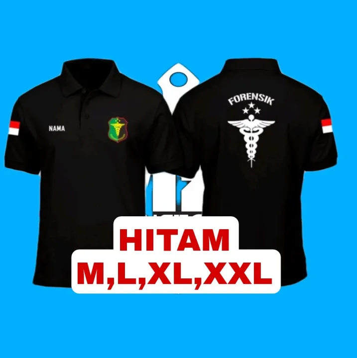 KAOS POLO SHIRT PENDEK FORENSIK DOKPOL KEDOKTERAN KEPOLISIAN BIDDOKKES ...