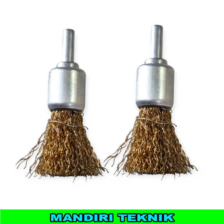 LUMOS Mata Bor Sikat Kawat 12 MM wire End Brush Kawat Baja | Lazada ...