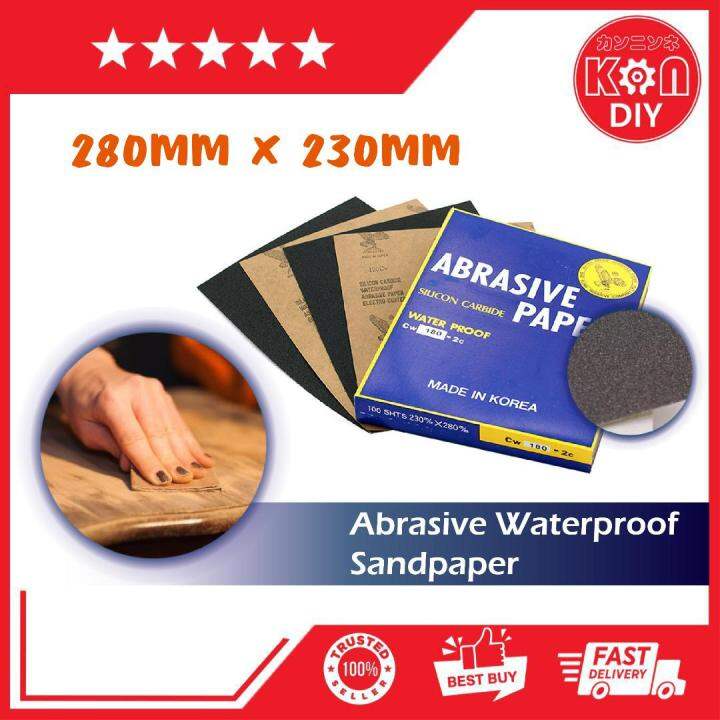KNN-DIY Sand Paper Wet Dry Sandpaper Waterproof Abrasive Paper/ Kertas ...