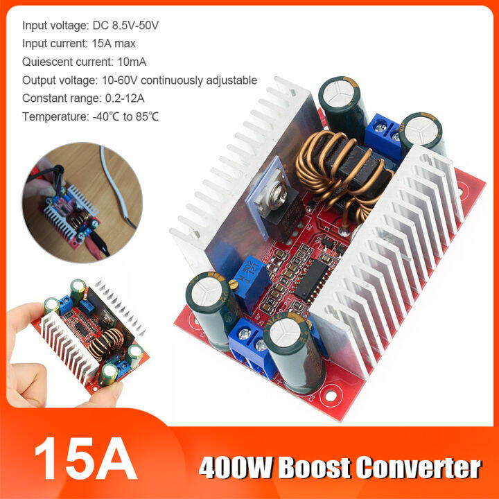 [Free Ship] DC 400W 15A Step-up Boost Converter Constant Current Power Supply LED Driver 8.5-50V ...