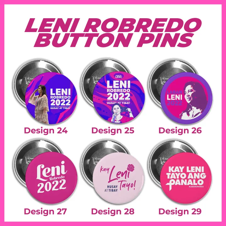 Leni Button Pins Glossy 2.25 High Quality | Lazada PH