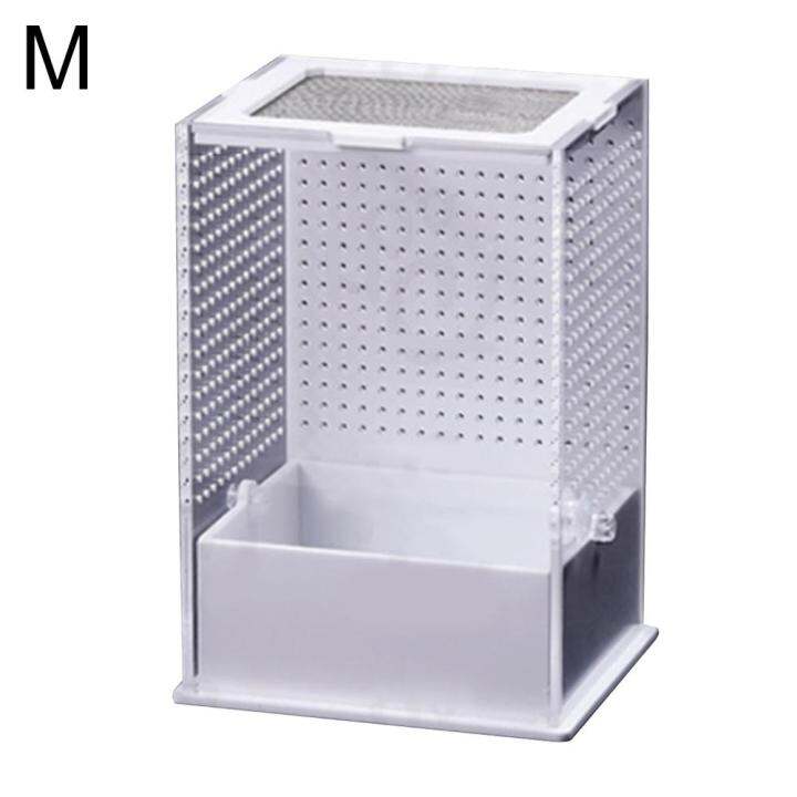 Transparent Acrylic Reptile Feeding Box Insect Box Mantis Breeding Box ...