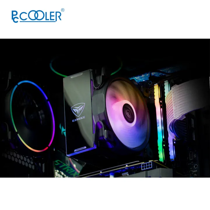 PCCOOLER GI-D66A CPU Cooler | PWM Two full function CPU Fan 120mm with ...