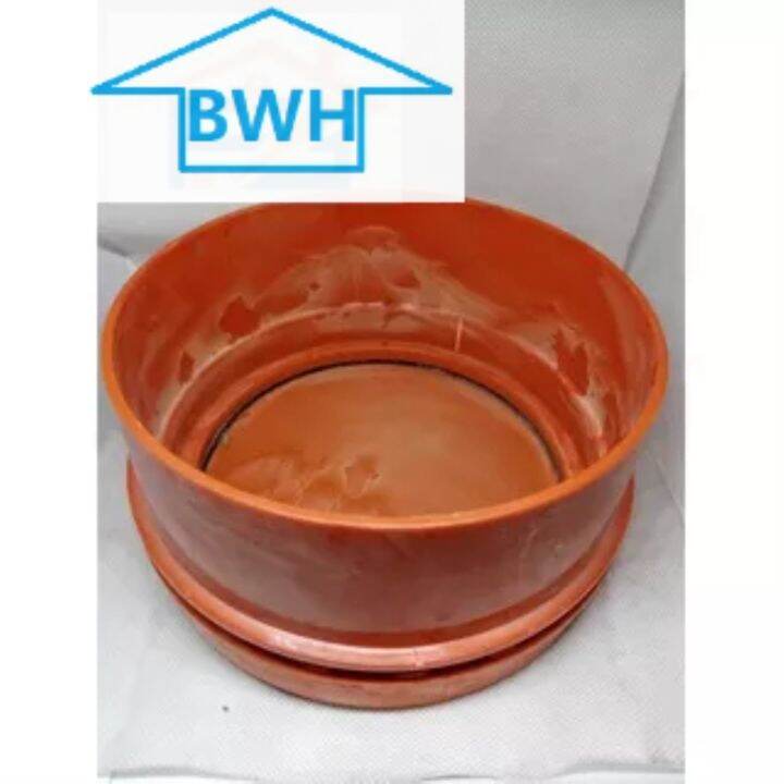 PVC CLEAN OUT END CAP 6 FOR SANITARY USE ORANGE ( FLAT TYPE ) ADAPTOR ...