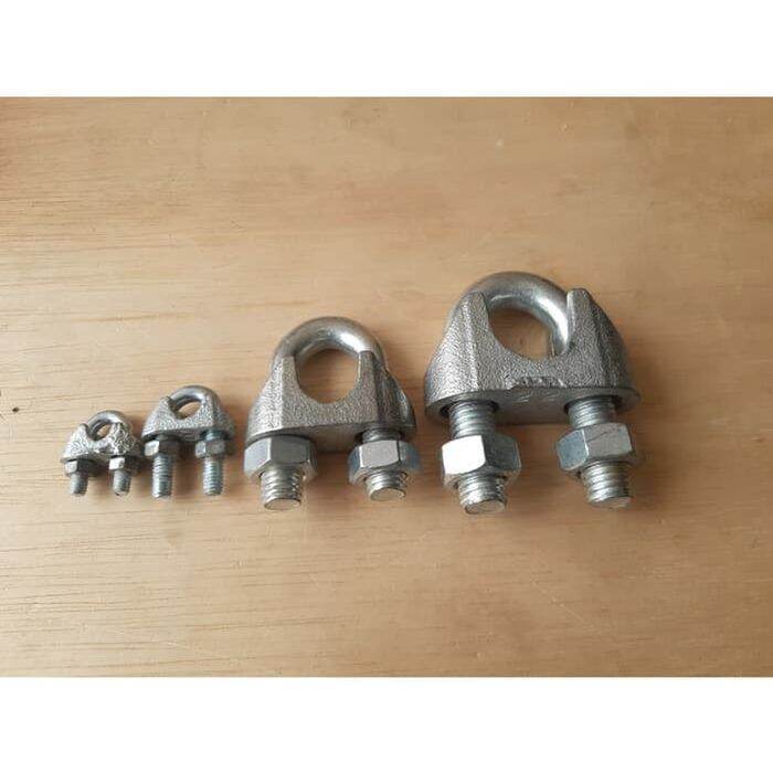 SA-KUKU MACAN Clamp Klem Tali Kawat Baja Kabel Seling Sling 6 MM 5/16 ...
