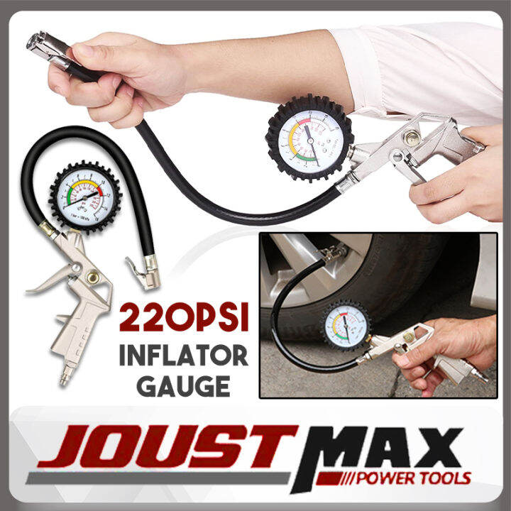 25/D Inflator And Gauge Kit Tool Tire Pressure Air Inflator Gun ...