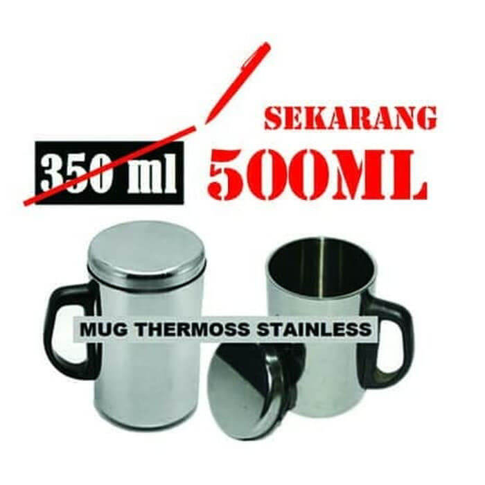 Thermos Mug Stainless 500ml / Mug Thermos Stainless Steel 500ML ...
