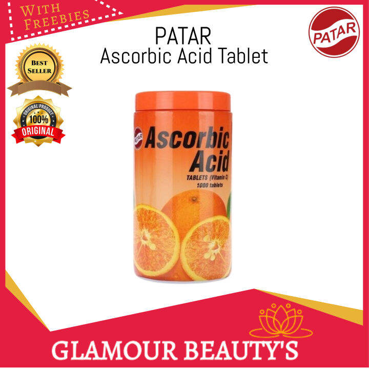 GLAMOUR BEAUTY'S PATAR ASCORBIC ACID (VITAMIN C) - 1000 Chewable ...