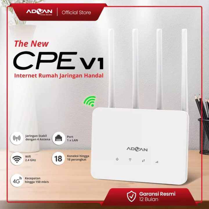 ADVAN CPE V1 Modem + Wifi + Router + 4G LTE unlock all operator | Lazada Indonesia