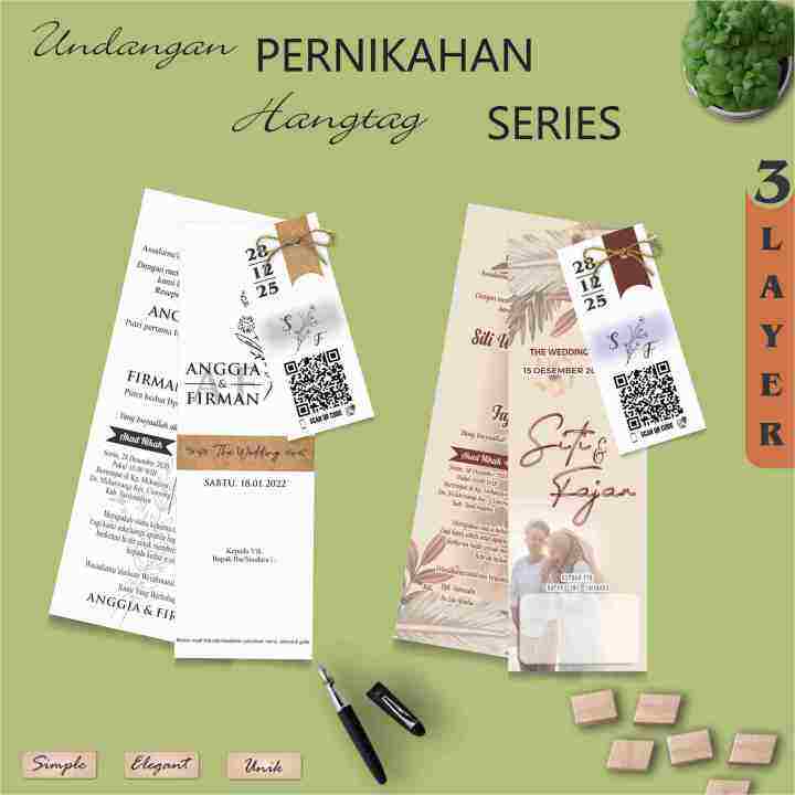 UNDANGAN HANGTAG PERNIKAHAN, UNIK ELEGAN SIMPLE MURAH - UNDANGAN VIRAL ...