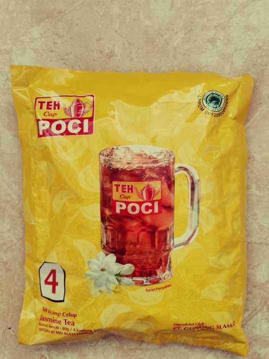 tjR- teh poci jasmine 80gr PCS bubuk serbuk teh poci melati celup ...
