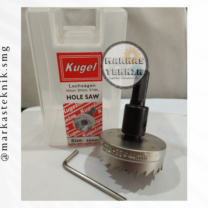 KUGEL Hole Saw Besi HSS 44MM / Holesaw Besi 44MM / Mata Bor Besi 44 MM ...